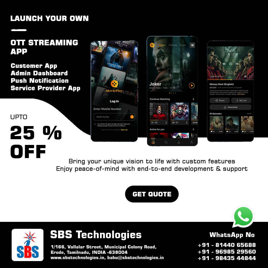 SBS Technologies | AI, Software, Apps, ERP, SaaS & IT Training in Erode